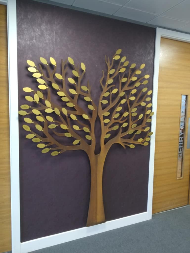 Wall mounted celebration tree Morson | Memorial-trees.co.uk
